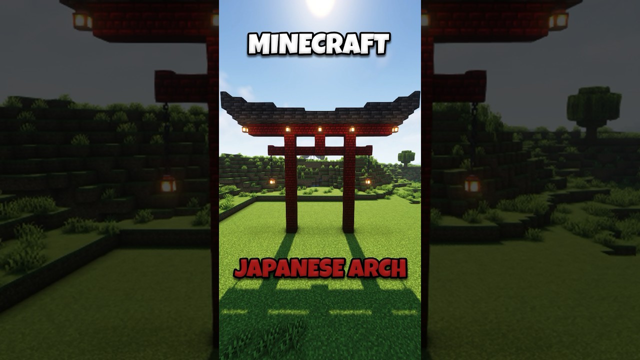 Japanese Arch Tutorial Minecraft