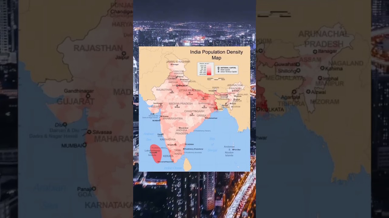 India 🇮🇳 Population Density| #ytshorts #viral #trending #india #professor