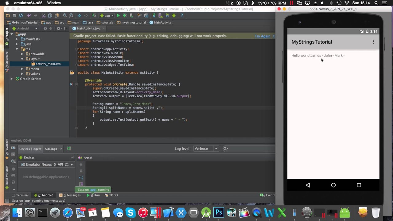 Working with Strings - Java - Android Studio