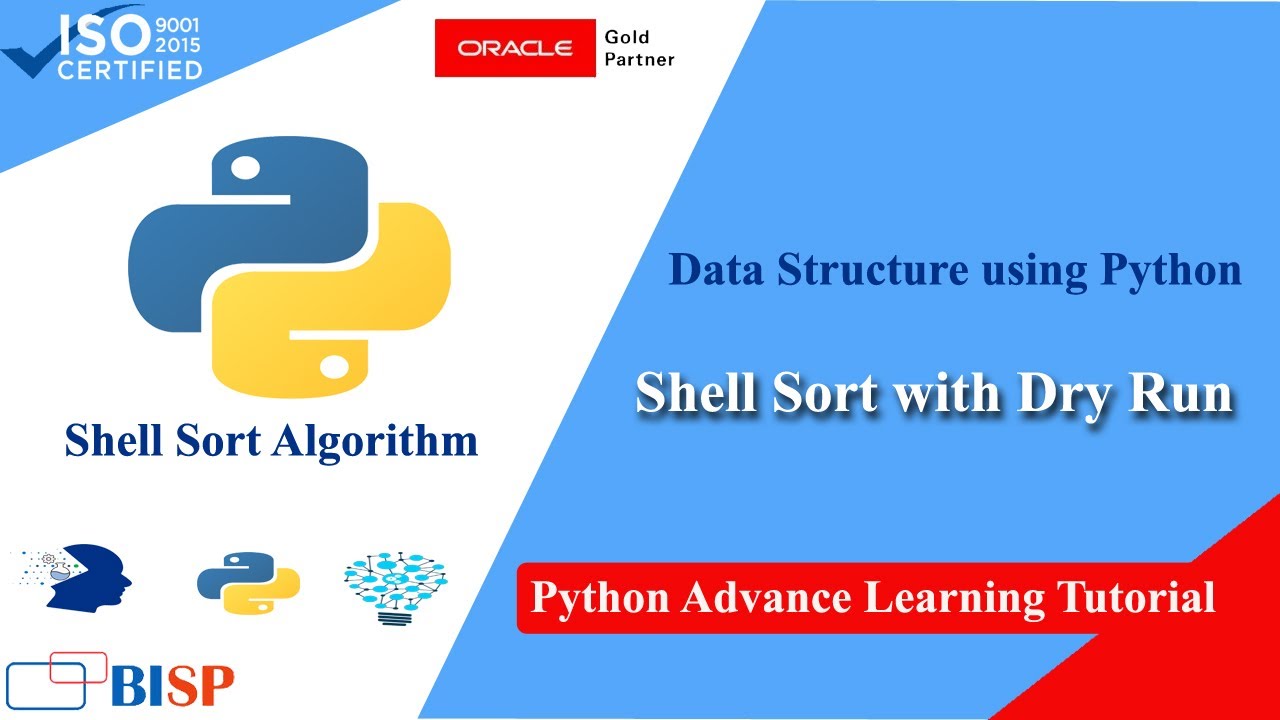 Shell Sort in Python | Data Structure in Python | Algorithm in Python | Python Data Science