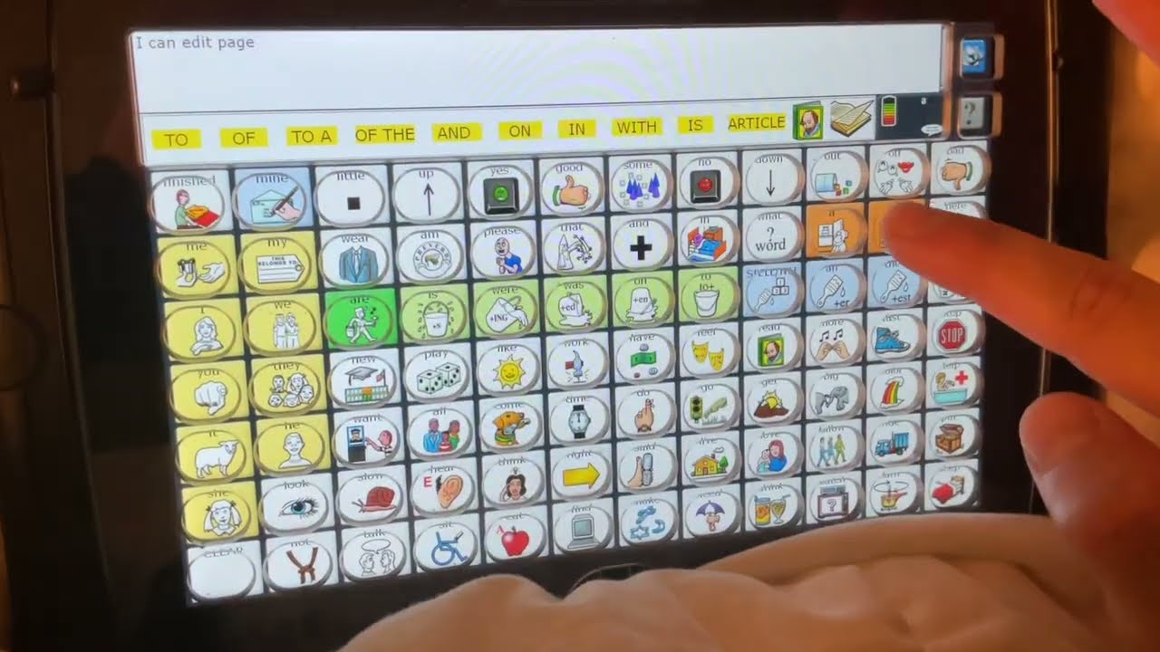 Quick Tour of Accent 800 AAC Device, Lamp Words For Life