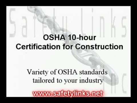 OSHA 10-hour Certification for Construction