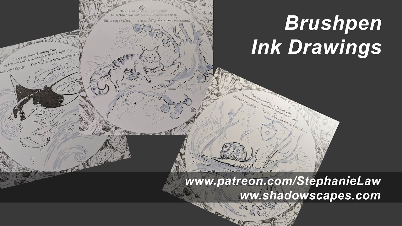 Ink Drawing Timelapses