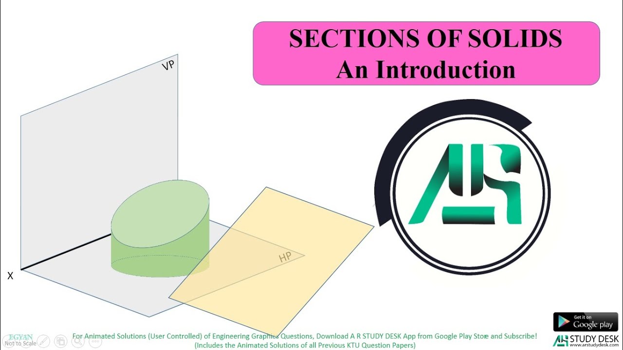 Sections of Solids - An Introduction | Engineering Graphics | A R STUDY DESK