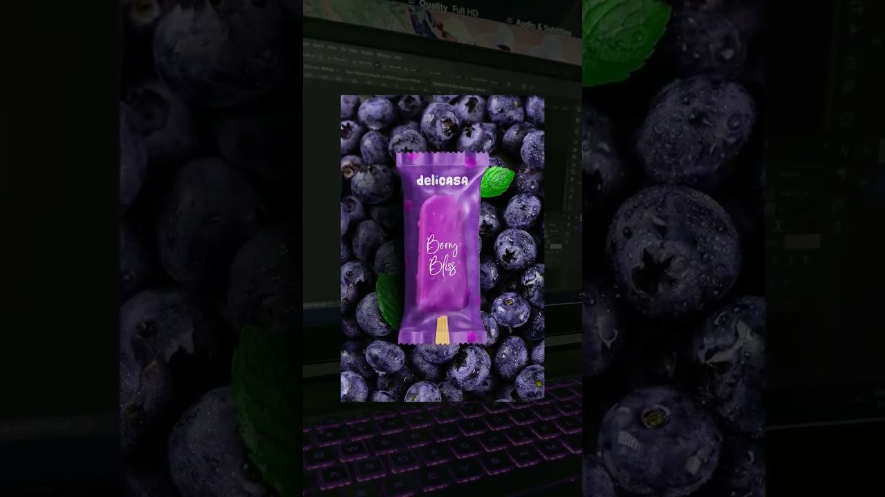 Ice cream mcokup design #photoshop #creative