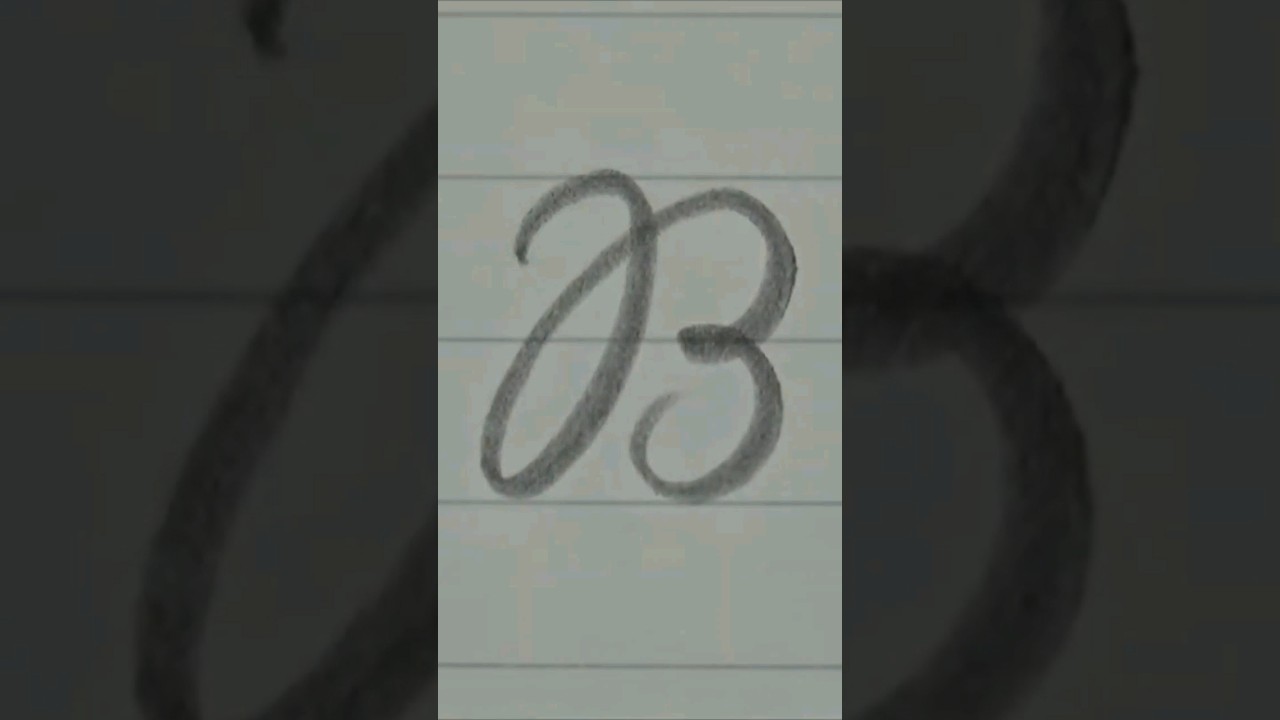 Letra B cursiva. #lettering #letras #arte #alphabet #tutorial #educacion #educación #escuela