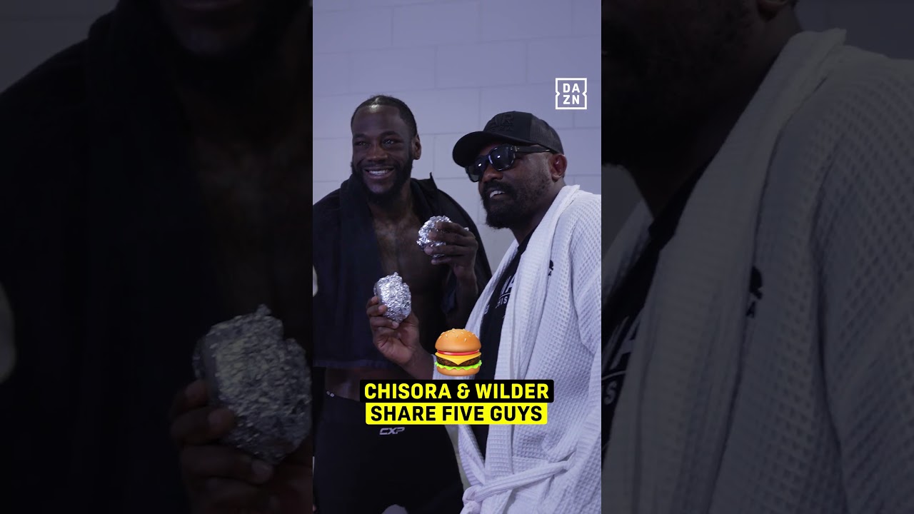 Derek Chisora was classy to the end sharing a Five Guys with Deontay Wilder