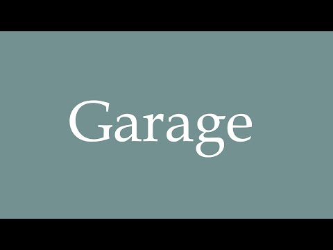 How to pronounce ''Garage'' correctly in French