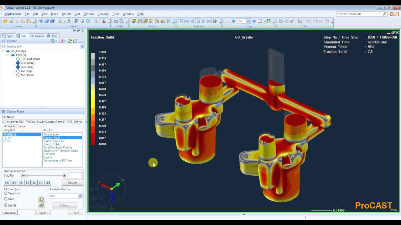 Gravity Casting Simulation