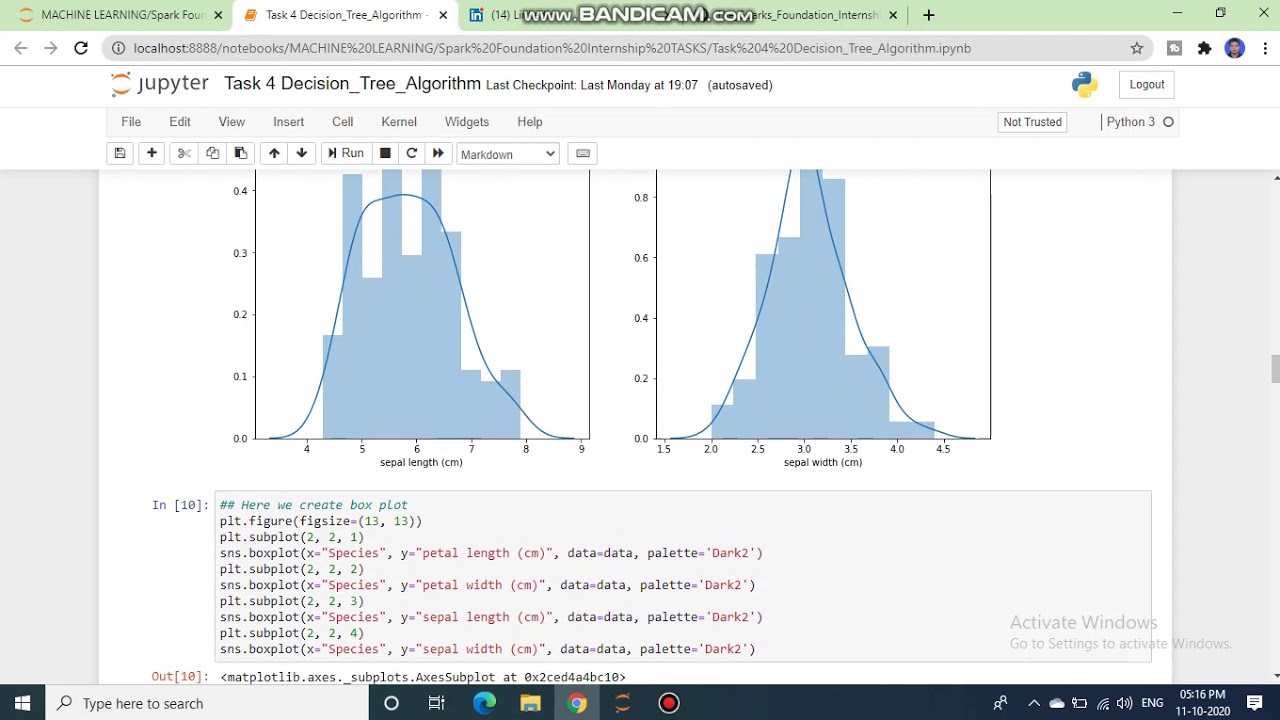 The Spark Foundation Internship Task 4 Decision Tree Algorithm
