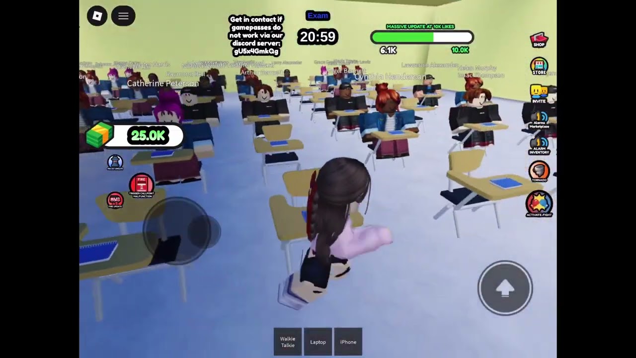 School Fire alarm testing 📝📓✂️Roblox 