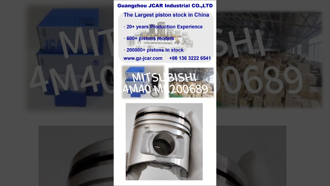 JCAR PISTON MITSUBISHI 4M40 ME200689  IN STOCK