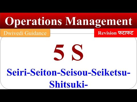 5 S, 5 S kya hai, 5s in hindi, 5s meaning, 5 S Japanese house keeping, 5 S in operations management