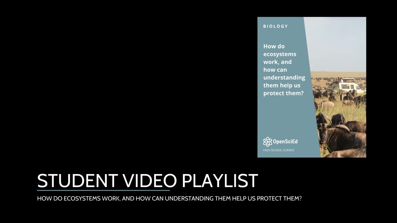 B.1 Ecosystem Interactions & Dynamics - OpenSciEd