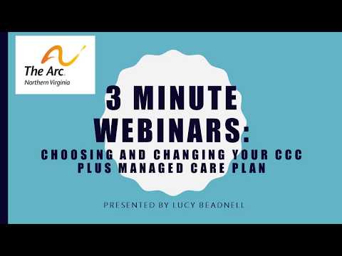 Choosing and Changing CCC Plus Plan 3 Minutes