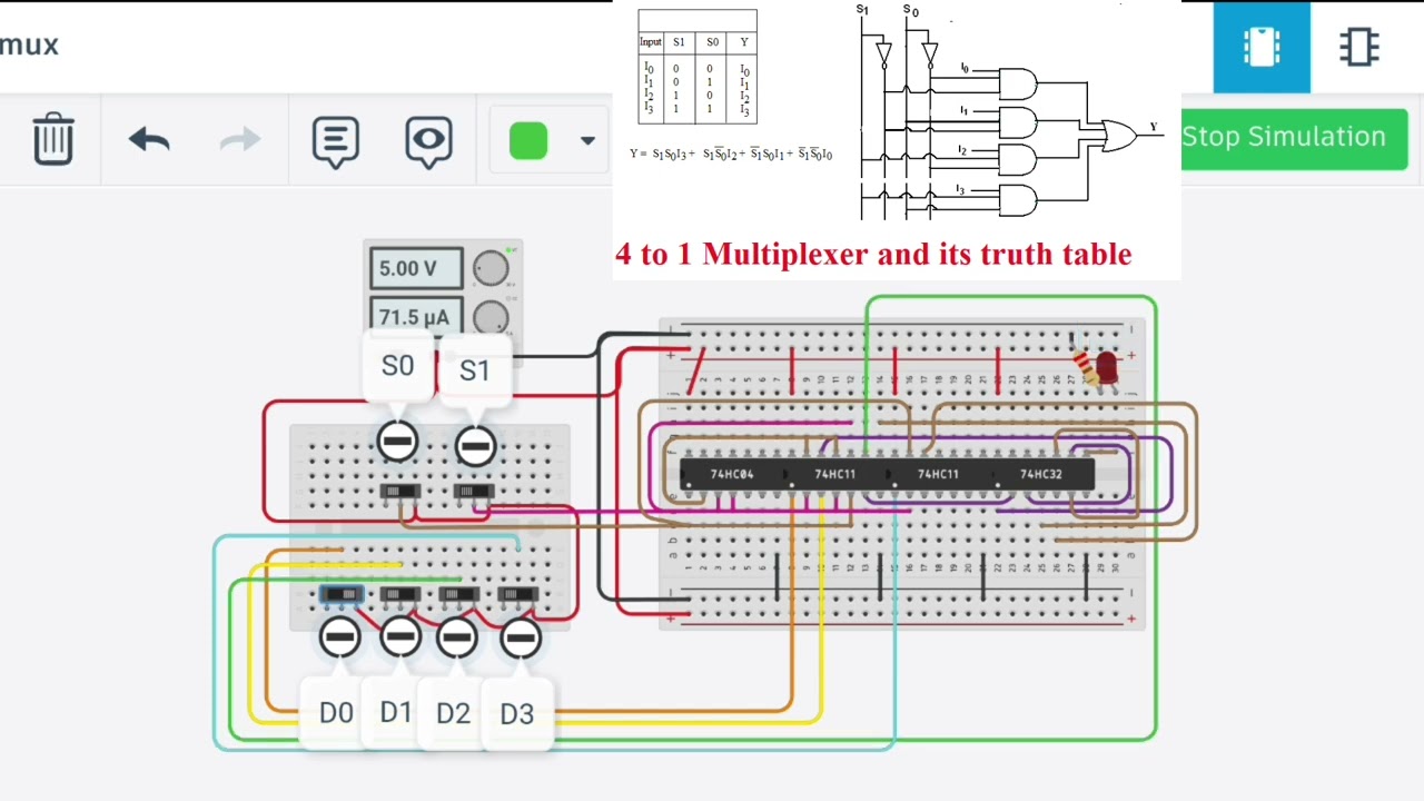 4:1 Multiplexer on tinkerkad