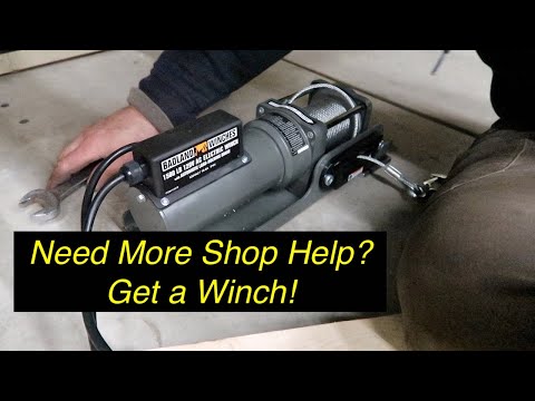 Garage Floor Winch Install