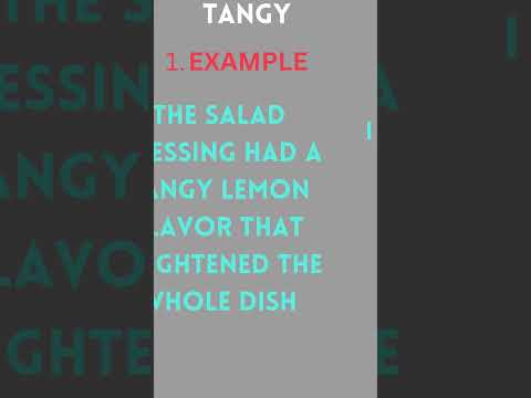 TANGY MEANING