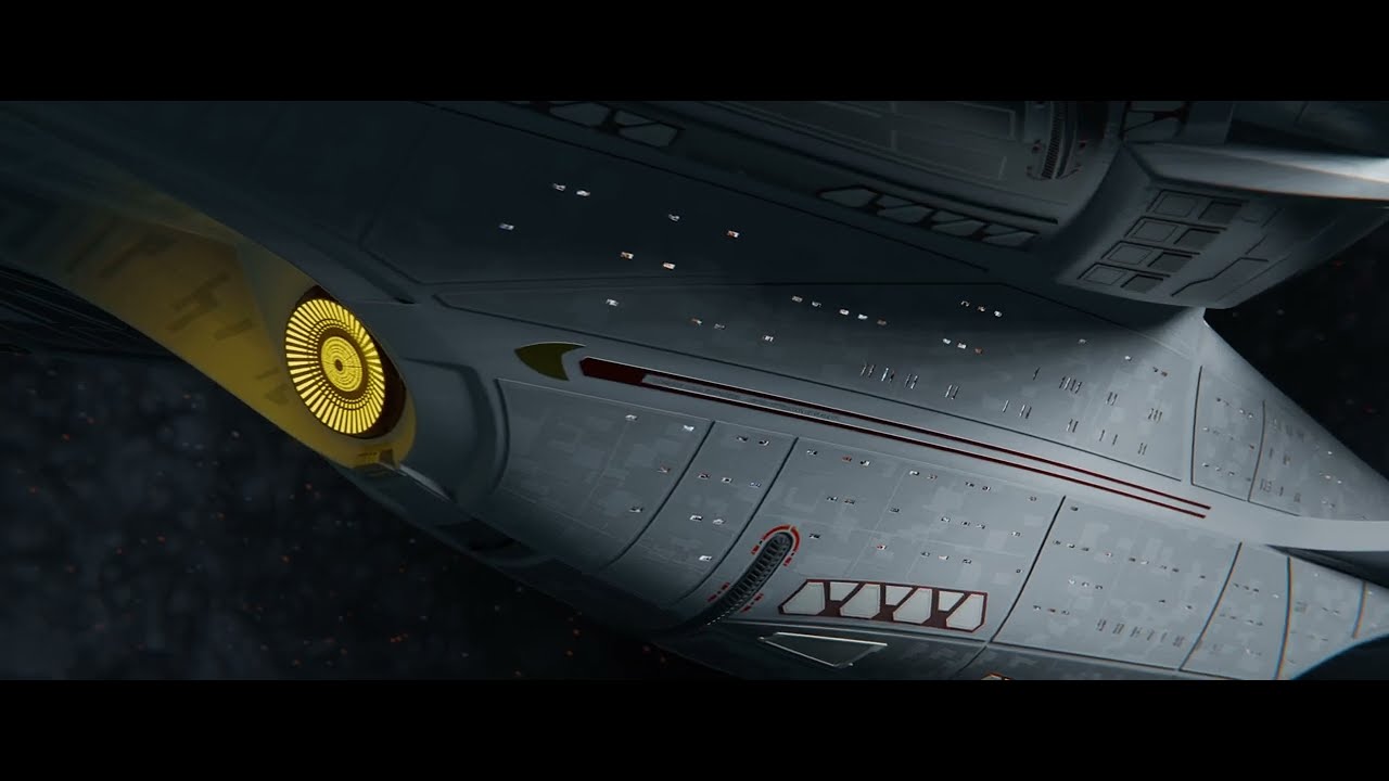 Enterprise-E Fly-by