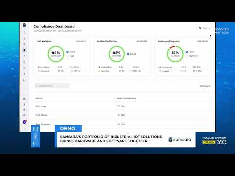Samsara Demo - FreightWaves LIVE @HOME