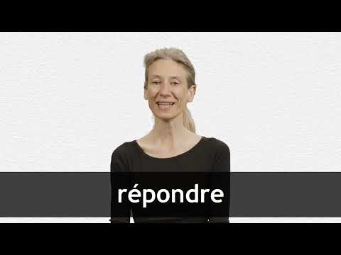 English Translation of “RÉPONDRE” | Collins French-English Dictionary