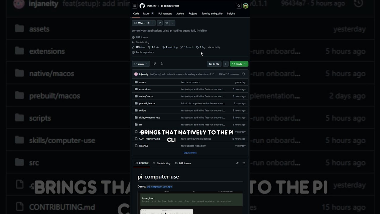 pi-computer-use: a Pi CLI integration that lets your agent control your applications