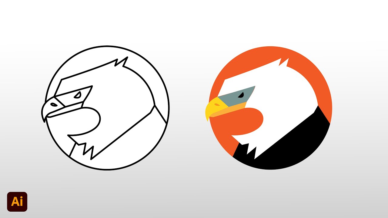 Vector Eagle Adobe illustrator Tutorial