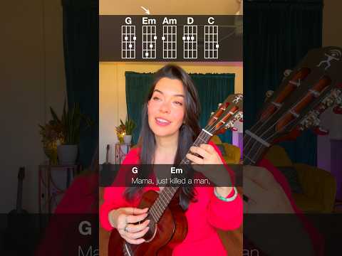 Bohemian Rhapsody Ukulele Chords (Easy Version) #ukulele
