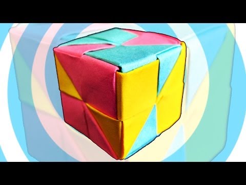 Easy Modular Origami Cube Instructions ( 6 pieces) | The Secrets of Origami