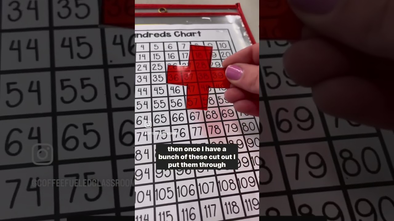 1st grade hundred chart activities made easy! (Math mats linked below) #1stgrade #teacher