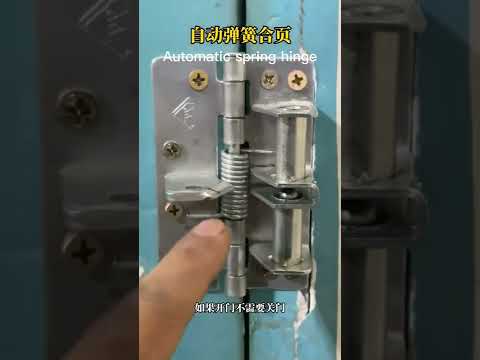 Spring hinge, easy installation, automatic door closer, retrofit, door closer