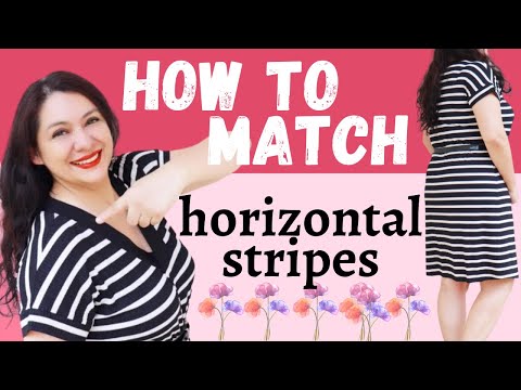 Making dolman sleeves long & matching stripes. Easier than what you think :) Vivace Dolman
