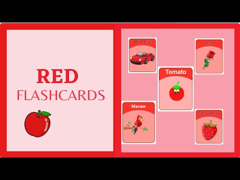 The Wonderful World of Red: Red Color Flashcard Video for Toddlers&Kids| Learn Colors Series|Part-II
