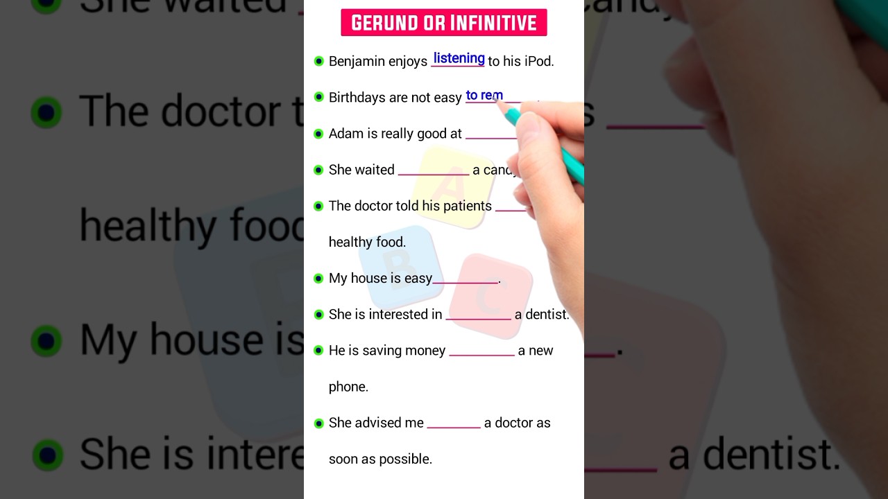 Gerund or Infinitive? Learn How to Use Them CORRECTLY in English! #english #shorts #esl