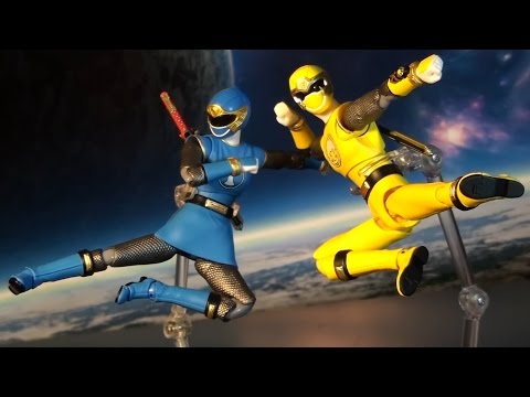 R318 Bandai S.H. Figuarts Hurricanger Hurricane Yellow & Hurricane Blue ...