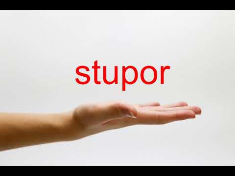 How to Pronounce stupor - American English