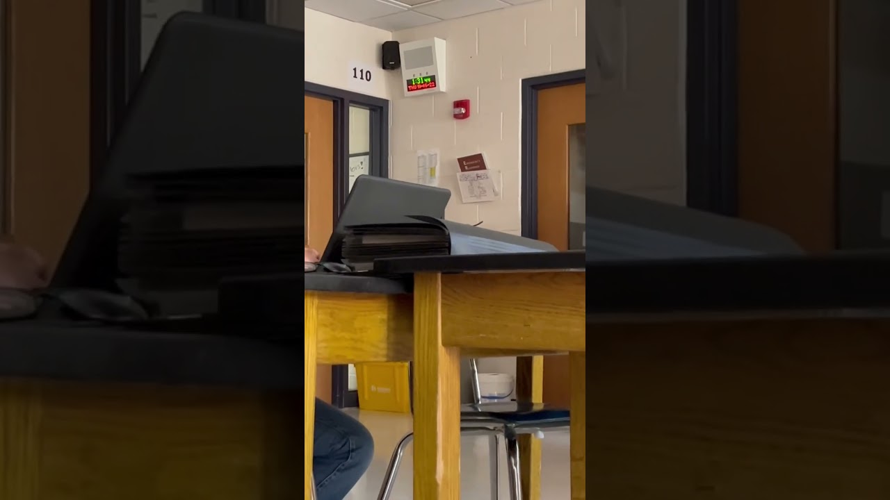 I recorded a fire drill cuz why not