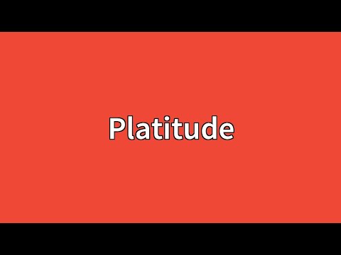 Platitude Meaning