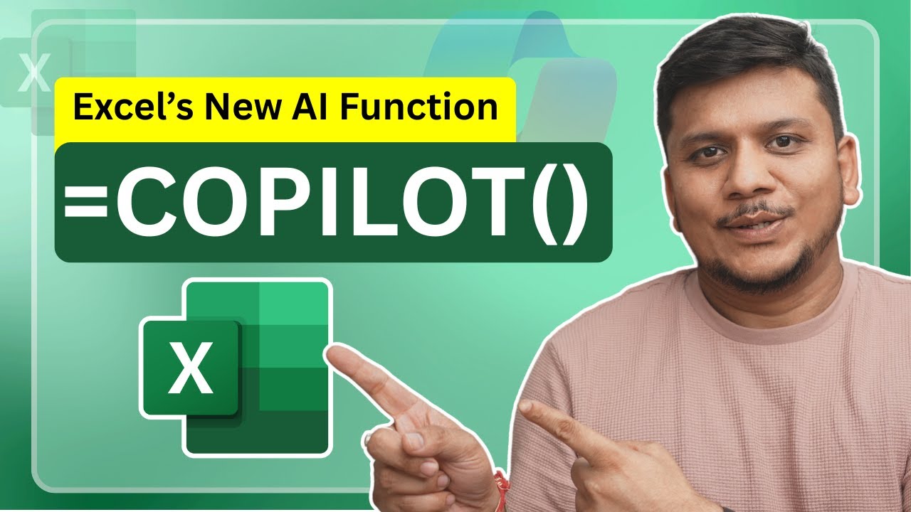 How to Enable =COPILOT () Function in Excel