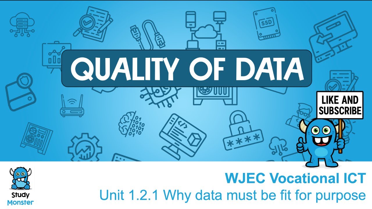 🎓 WJEC Vocational ICT Level 2 | Unit 1.2.2 – Quality of Data Explained!