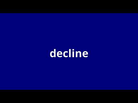 what is the meaning of decline