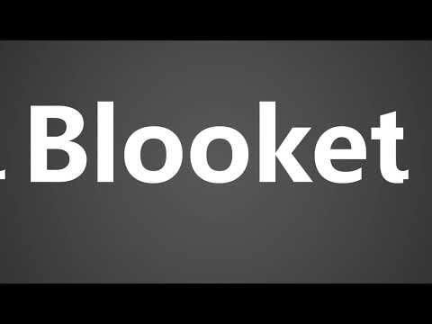How To Pronounce Blooket