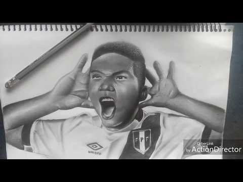 Dibujo de Edison flores " el orejas " / selección peruana