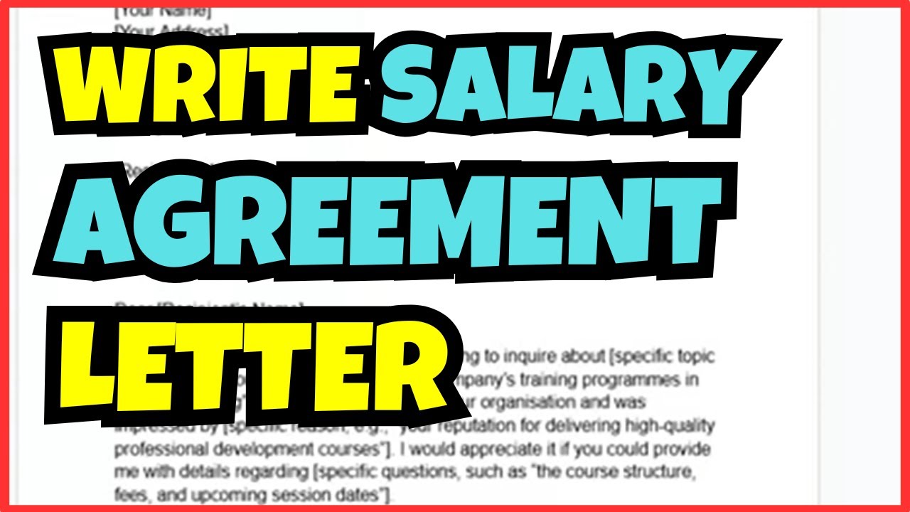 How to Write a Salary Agreement Letter | Comprehensive 2025 Guide