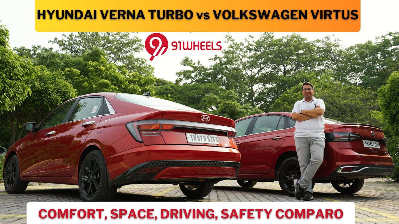 Hyundai Verna Turbo vs Volkswagen Virtus GT Comfort & Safety comparison ...