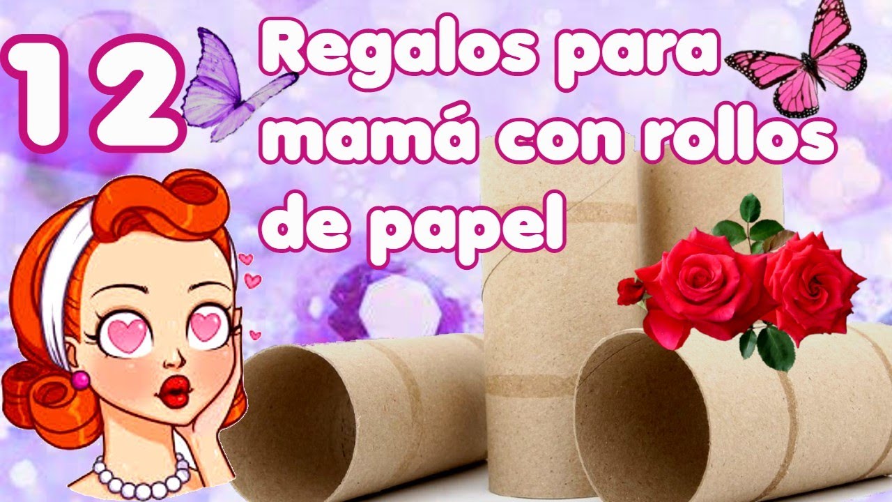 Easy Mother's Day Crafts with Toilet Paper Rolls - May 10th Gifts - Cardboard Tubes