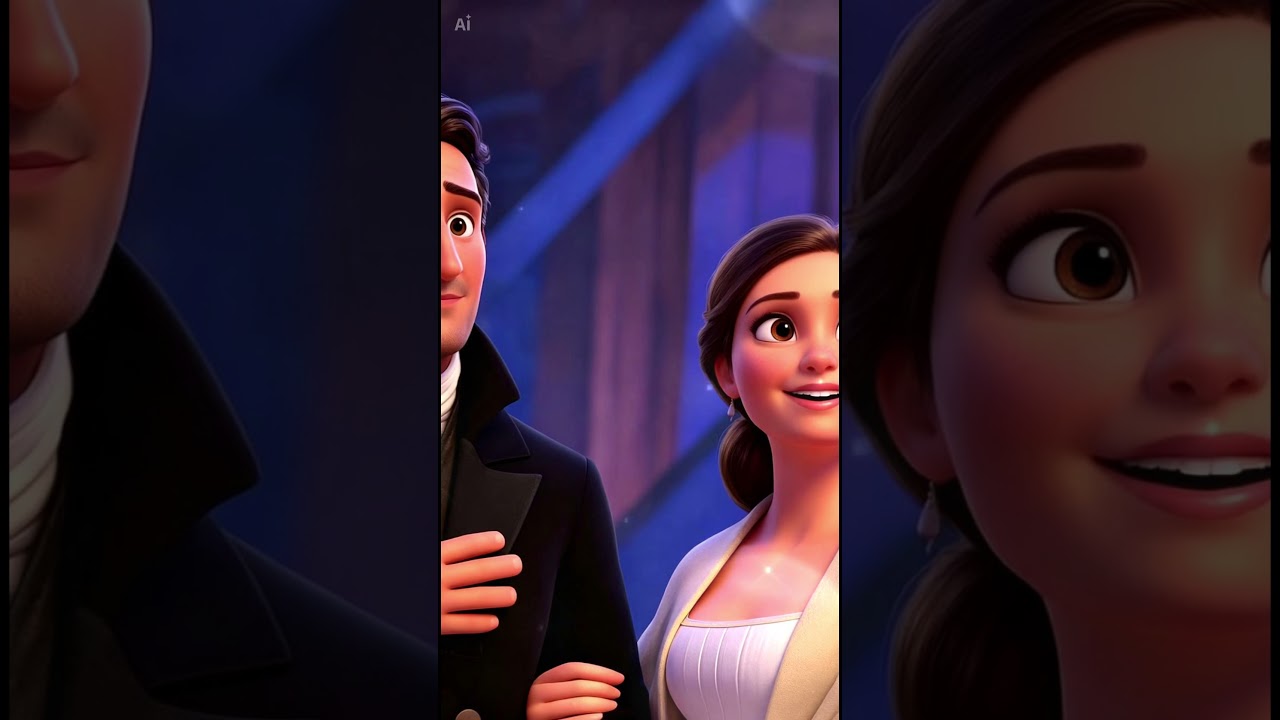 Eliza and Alexander if they were in a movie animation
