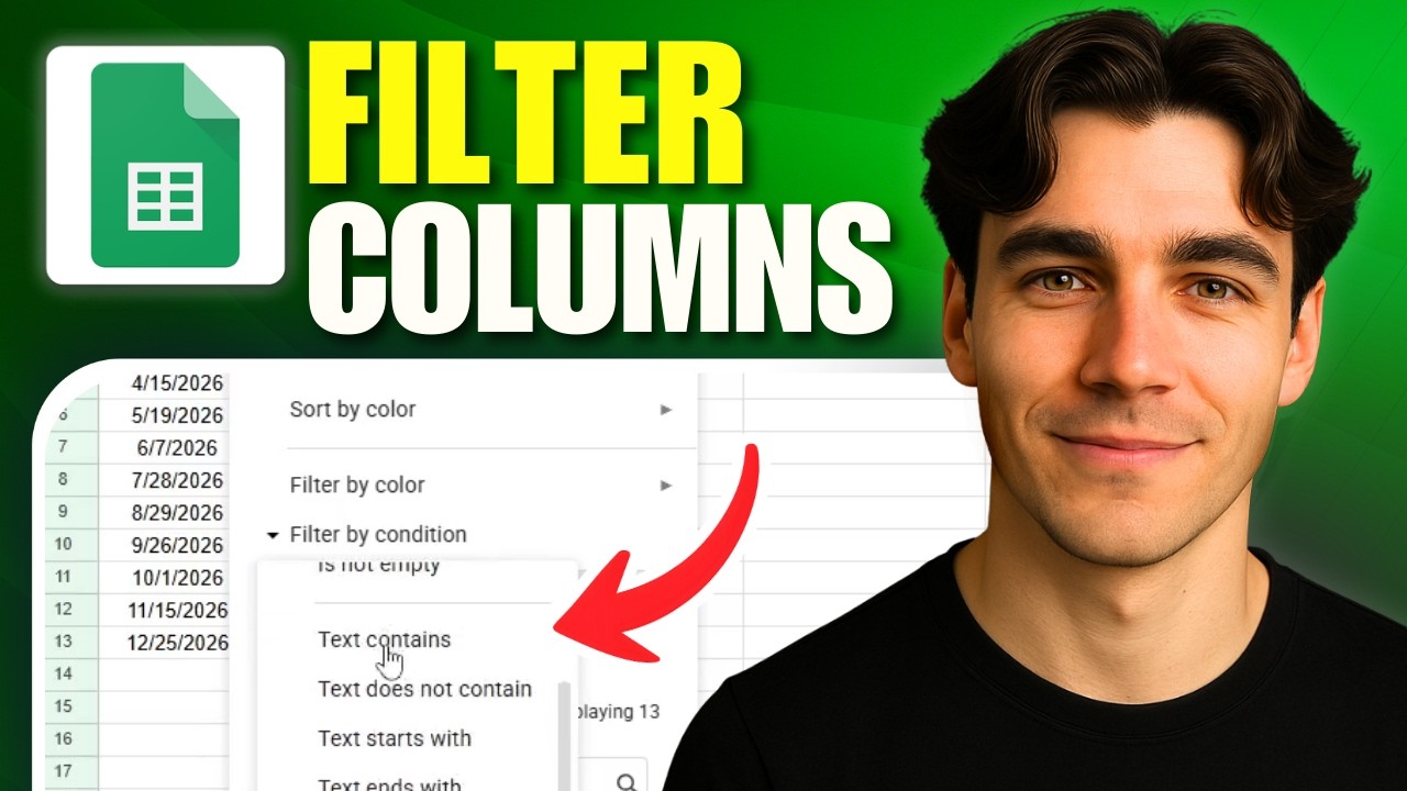 How to Filter Multiple Columns In Google Sheets (Tutorial 2026)