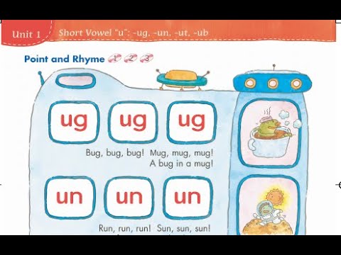 Phonics Kids 4B Unit 1 | Short Vowel "u" | ug un ut ub um | uck ump unch |