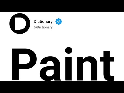 Paint Meaning In English
